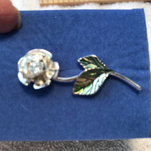 Vintage Avon Birthstone Rose Pin - April / Simulated Diamond | eBay