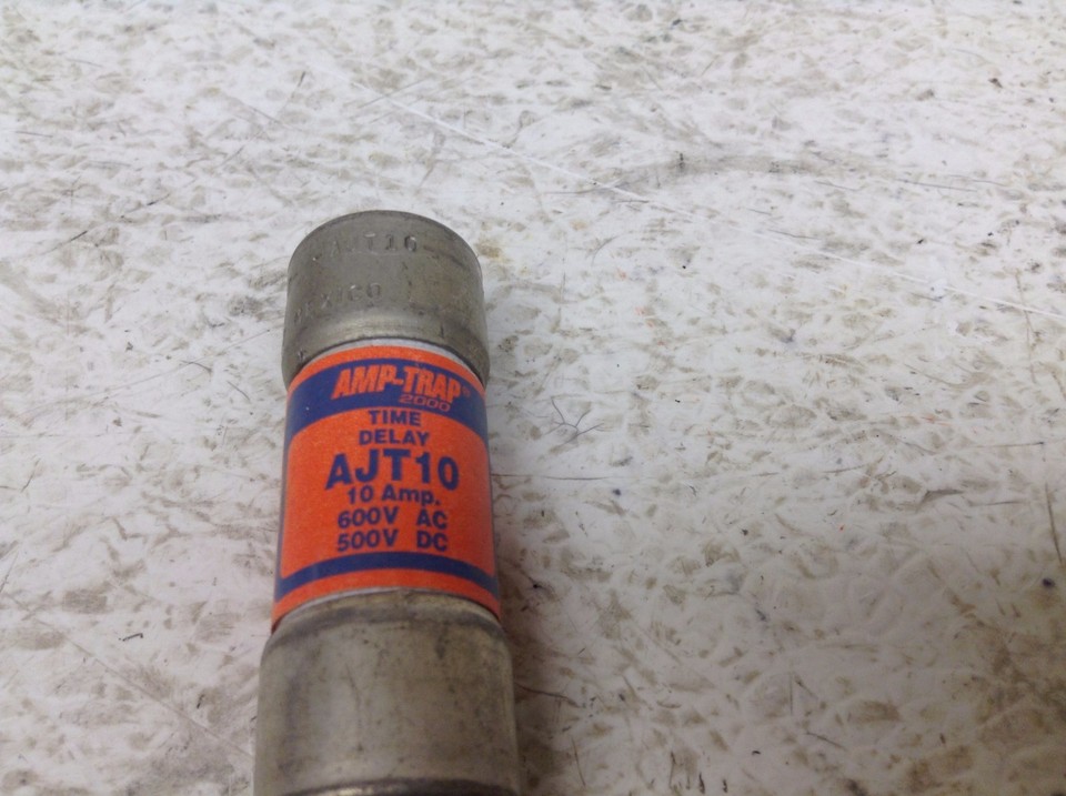 Ferraz Shawmut Gould AJT10 10 Amp Fuse AJT 10 Amp Trap 2000 Time Delay ...
