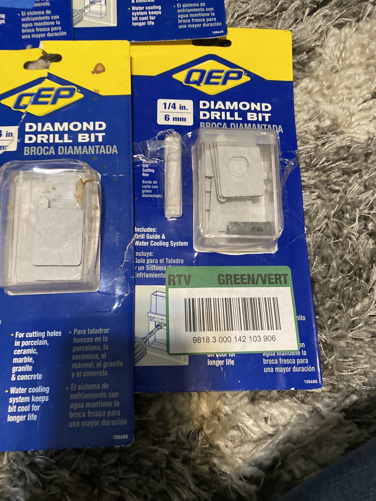 2-QEP Diamond Tipped SDS-max Drill Bit Set 13 pc. With Extra Pieces ...