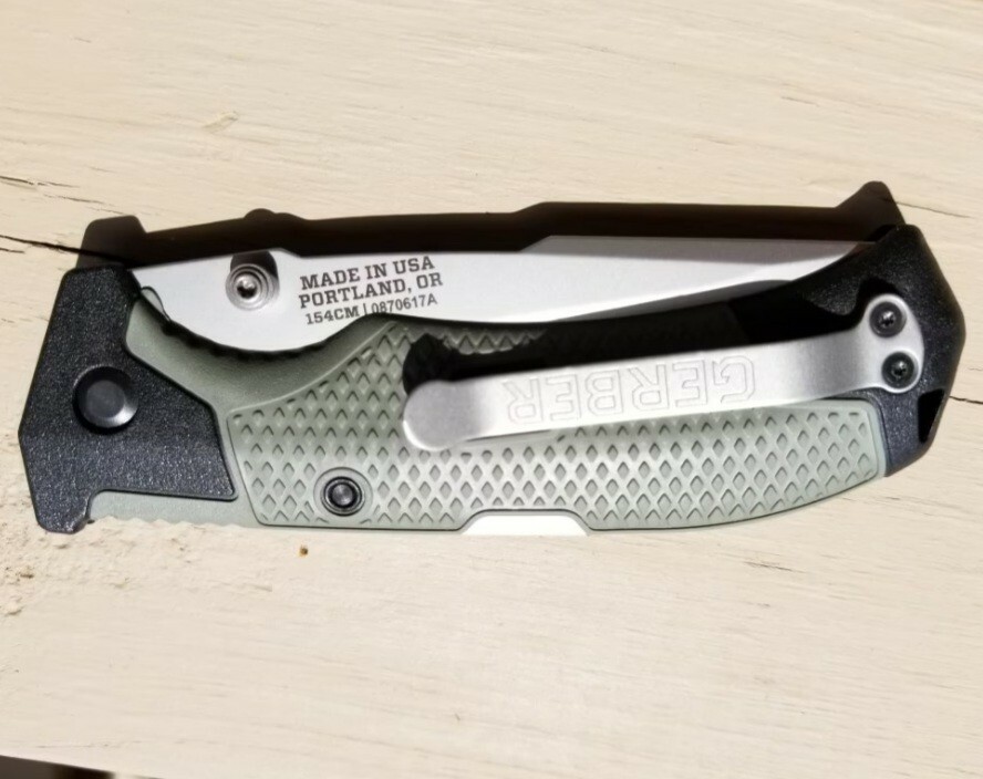 GERBER EDICT LOCKBACK RAZOR SHARP 154CM EXCELLENT BLADE MADE IN USA 🇺🇸 ...