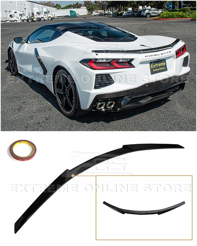 For 20-Up Corvette C8 | Air Design Carbon Flash Rear Low Profile Wing ...