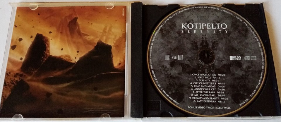 KOTIPELTO lot 2 CD serenity + coldness..FRENCH-XIII BIS RECORDS-FOR ...
