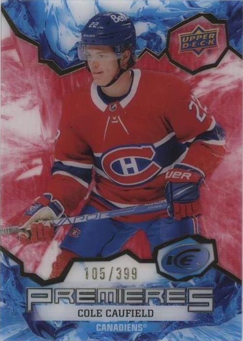 2021-22 Upper Deck Ice - Ice Premieres Cole Caufield #249 Red /399 (RC ...