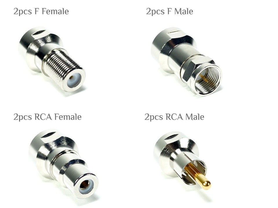 Gizwiz Universal RF Coax Adapter Kit 40pcs N UHF Mini BNC TNC SMA RCA F ...