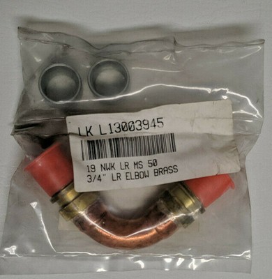 ~Discount HVAC~ LK-L13003945 - American LOKRING - 3/4" LR Elbow Brass ...