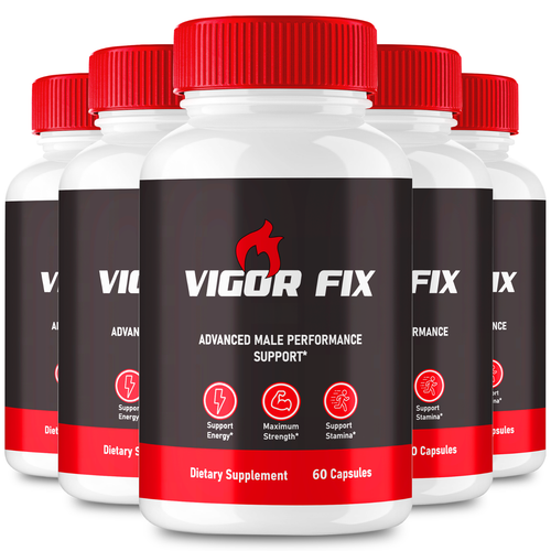 (5 Pack) Vigor Fix Male Health Pills to Enhance Masculine Vitality and ...