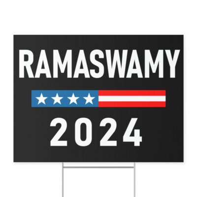 Vivek Ramaswamy Yard Sign Ramaswamy 2024 President Lawn Sign Ramaswamy ...