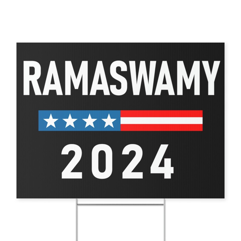 Vivek Ramaswamy Yard Sign Ramaswamy 2024 President Lawn Sign Ramaswamy ...