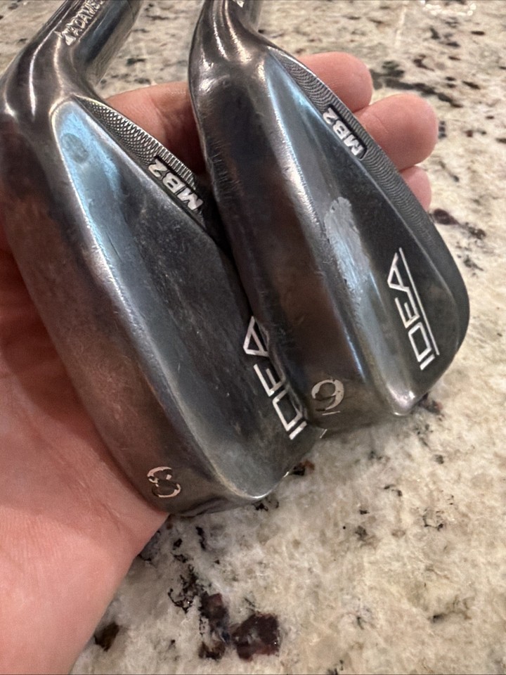 RARE Tour Issue 7 PLUG Adams Idea MB2 4-9 Iron Set Black KBS RH STIFF ...