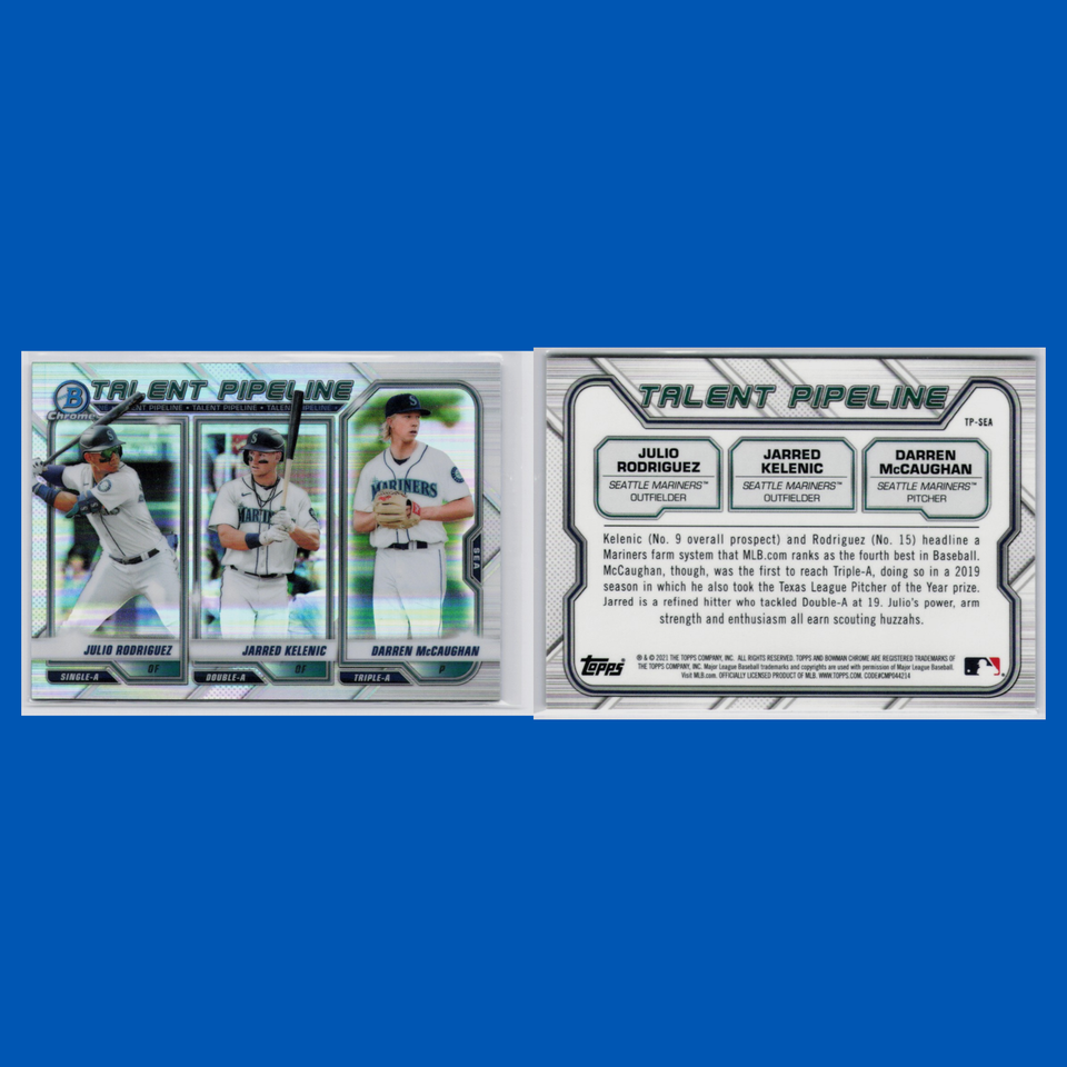 Julio Rodriguez/Darren McCaughan/Jarred Kelenic #TP-SEA 2021 Seattle ...