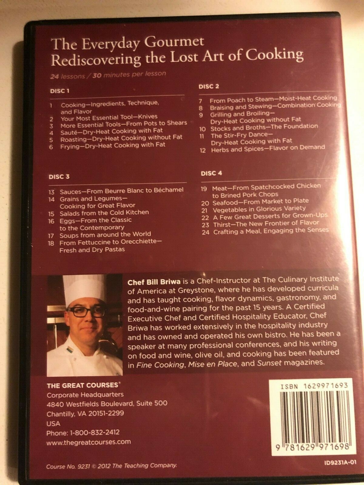 The Everyday Gourmet Rediscovering the Lost Art of Cooking DVD Great ...