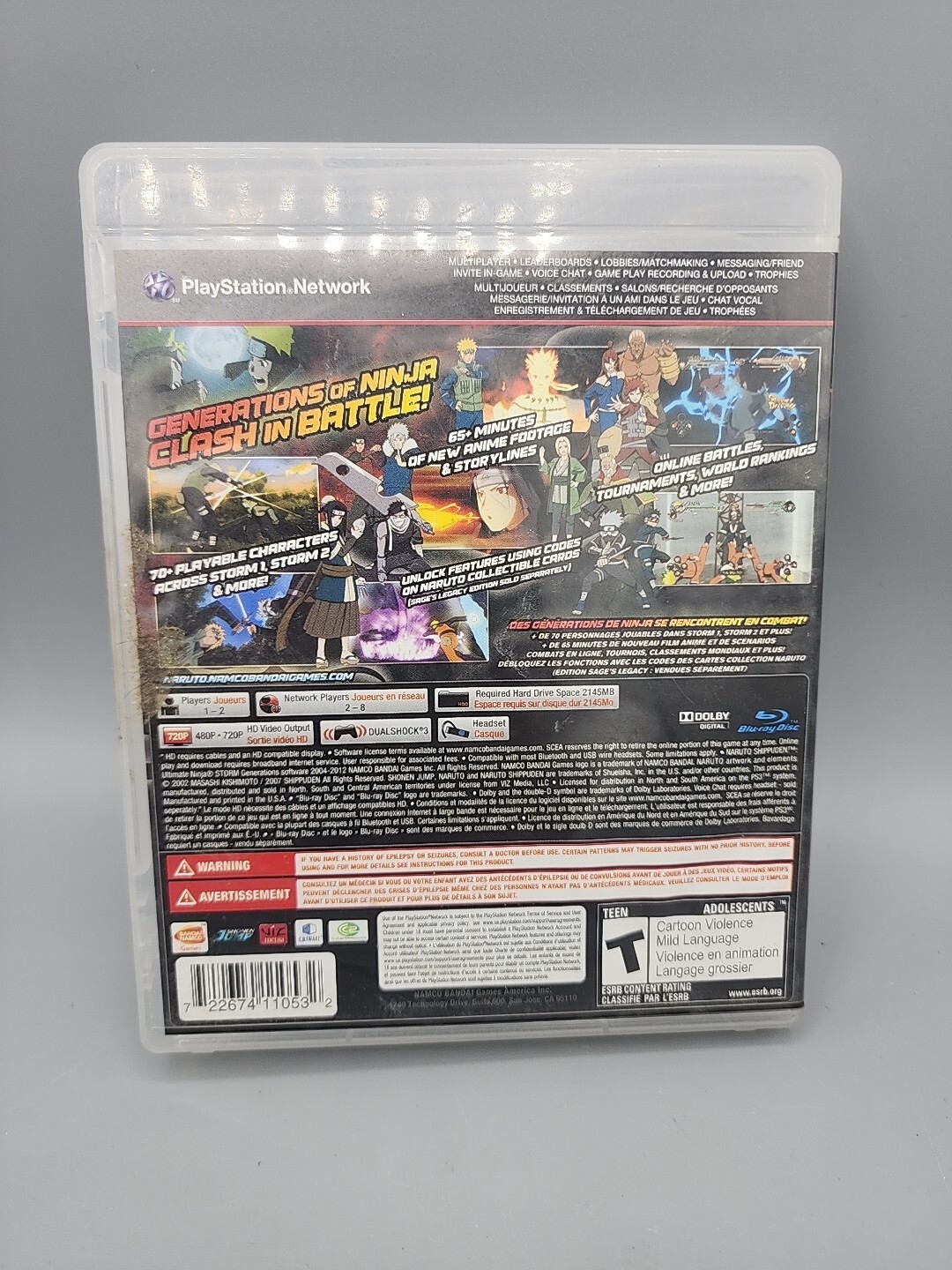 Naruto Shippuden Ultimate Ninja Storm Generations Playstation PS3 ...