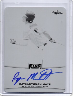2015 Leaf Draft Ryan Mountcastle Autographed Black Printing Plate 1/1 ...
