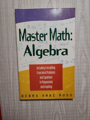 Master Math: Algebra - 9781564141941, paperback, Debra Anne Ross ...