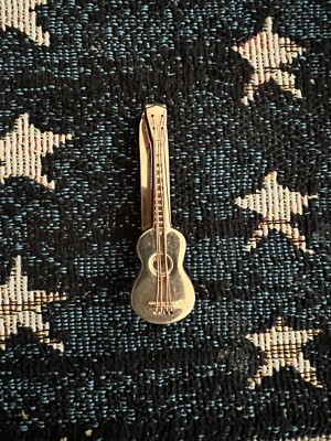 SWANK 4 String Tenor Guitar with Strings Gold Tone Tie Bar Clip 1 3/4 ...
