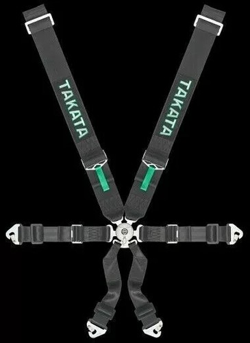 GENUINE TAKATA RACING HARNESS 6 PIONT 3 X 2 INCH SNAP BLACK (FIA ...