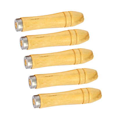 5PCS Wooden File-Handle Replacement Strong-Metal Collar For File Craft ...