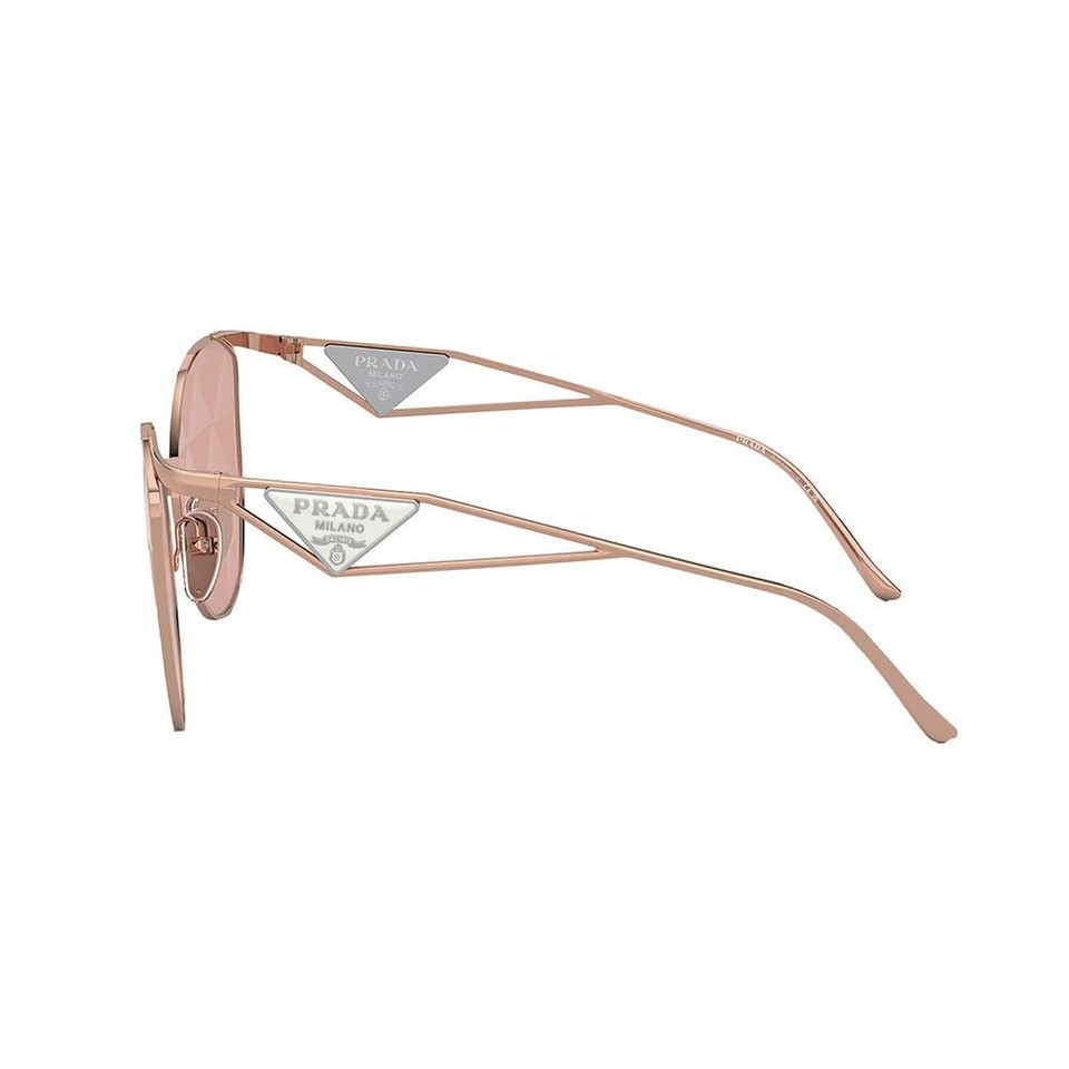 Prada PR 50ZS SVF05T Pink Gold Metal Fashion Sunglasses Pink Lens ...
