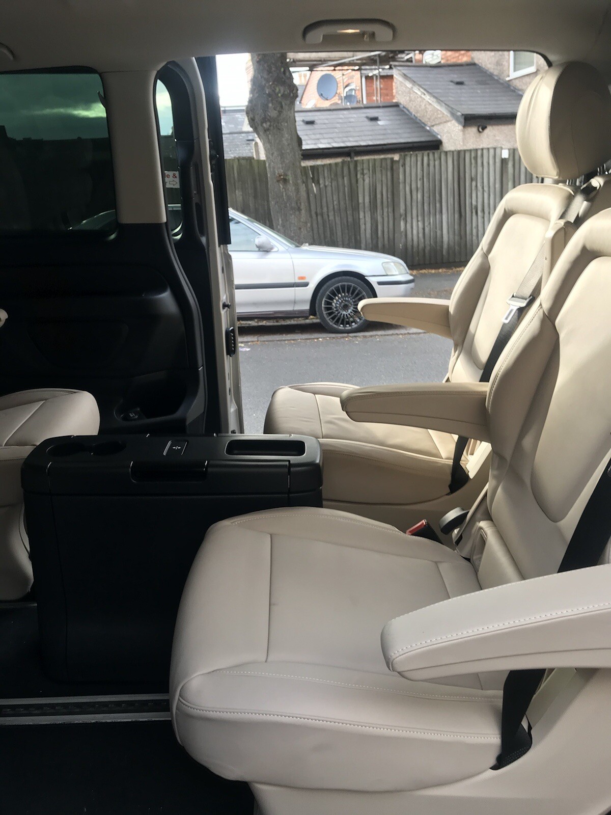 Mercedes Vito Tourer V Class Nappa Leather Captain Seats table rails 03 ...