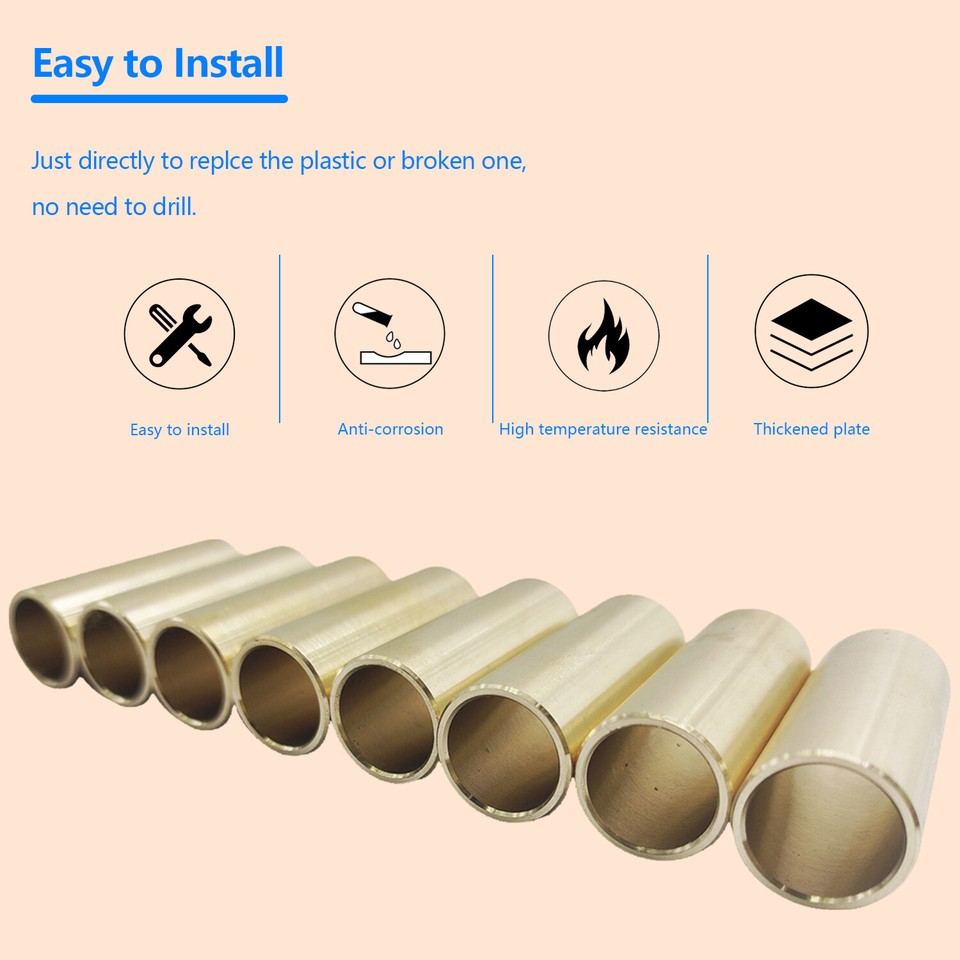 8 X Trailer Leaf Spring Bushing Kit Shackle Bushings Bronze Axle ...