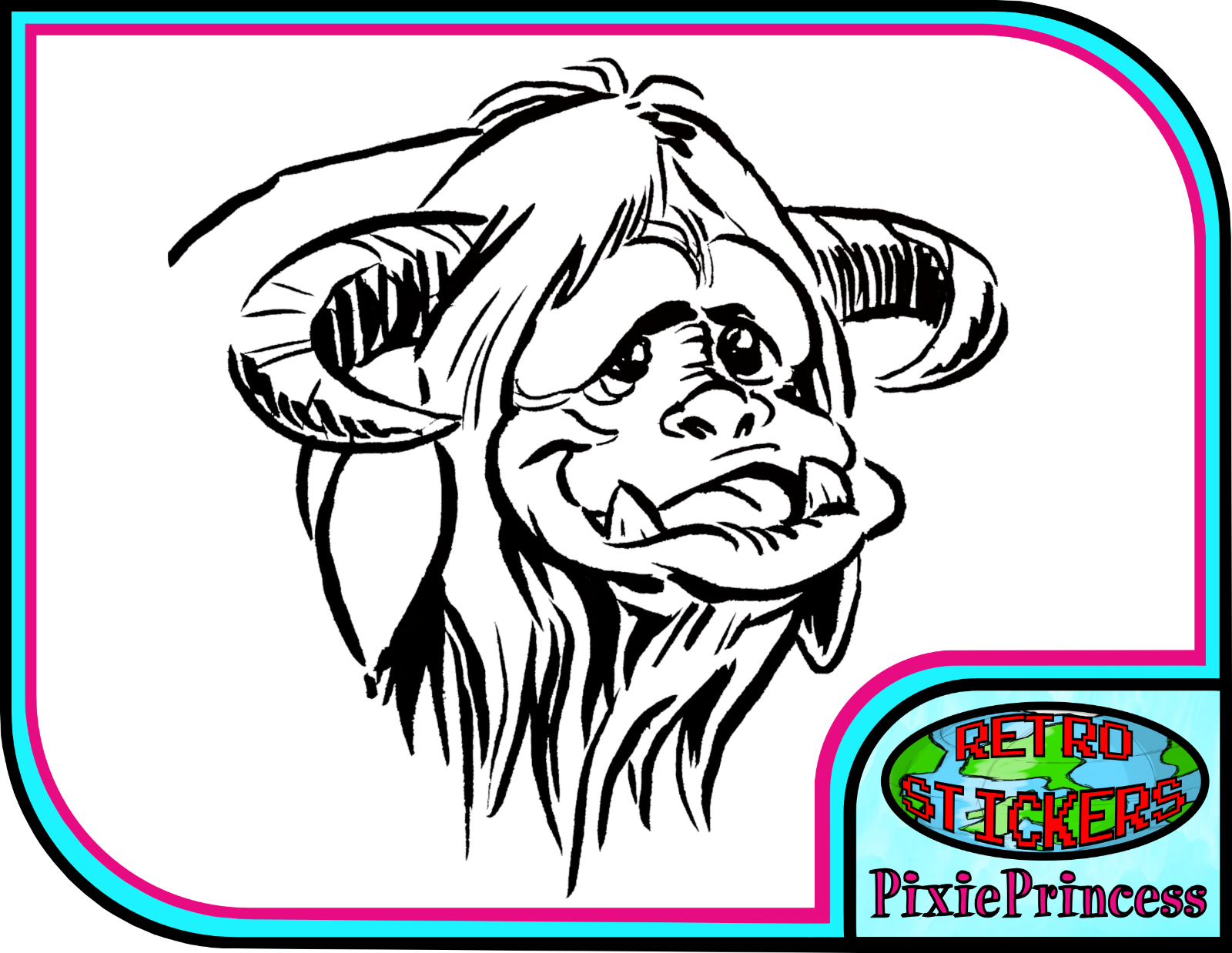 Labyrinth Ludo M Vinyl Sticker Car Wall Art Poster Laptop Room Door ...