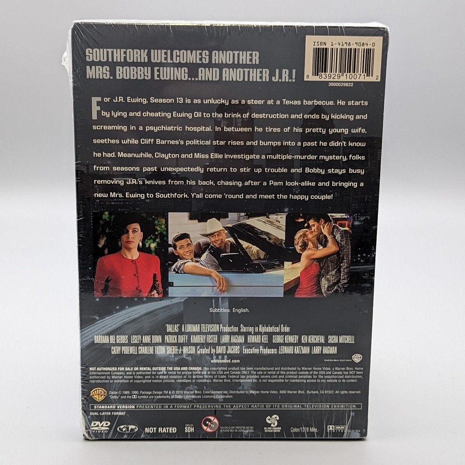 New Dallas The Complete Thirteenth 13 Season 3-Disc DVD Box Set 2010 ...
