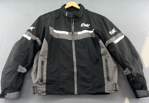 HWK Spyder Motorcycle Jacket Mens XXL Mesh Motorcross Armor Padded Mesh ...