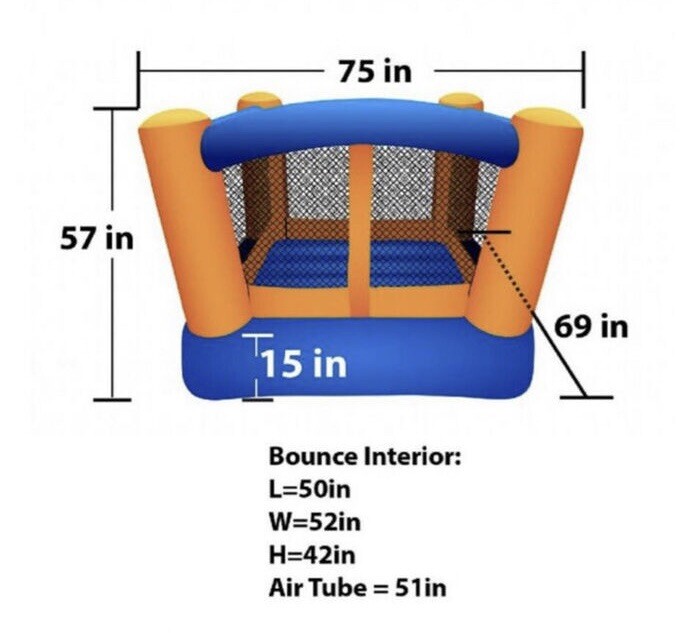 Bounce House Inflatable Gym with Slide Blast Zone Little Bopper | FREE ...