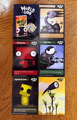 World of Goo Card Set - Super Rare Games (6 Cards in Total); Complete ...