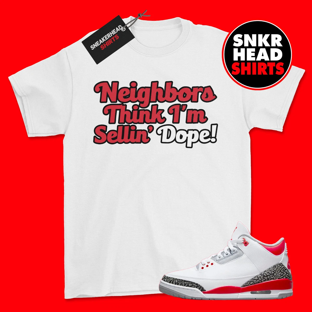 Jordan 3 Fire Red Custom