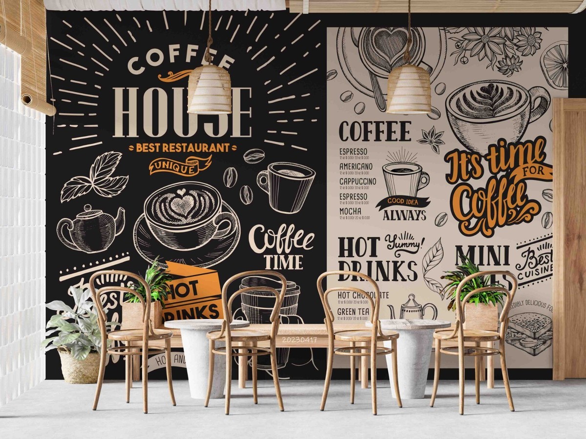 Coffee Shop Menu Wall Sets Of Wall Menus For Coffee Shops, Bakeries,