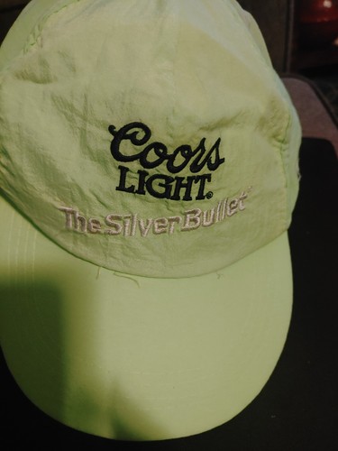 Vtg Millers Lime Green Soft Coors Light The Silver Bullet Snapback ...
