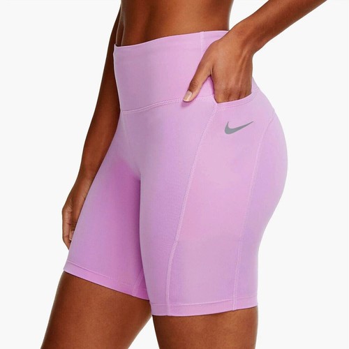 NIKE WOMEN'S 7" LILAC EPIC FAST MIDRISE RUNNING SHORTS SIZE LARGE~NEW ...