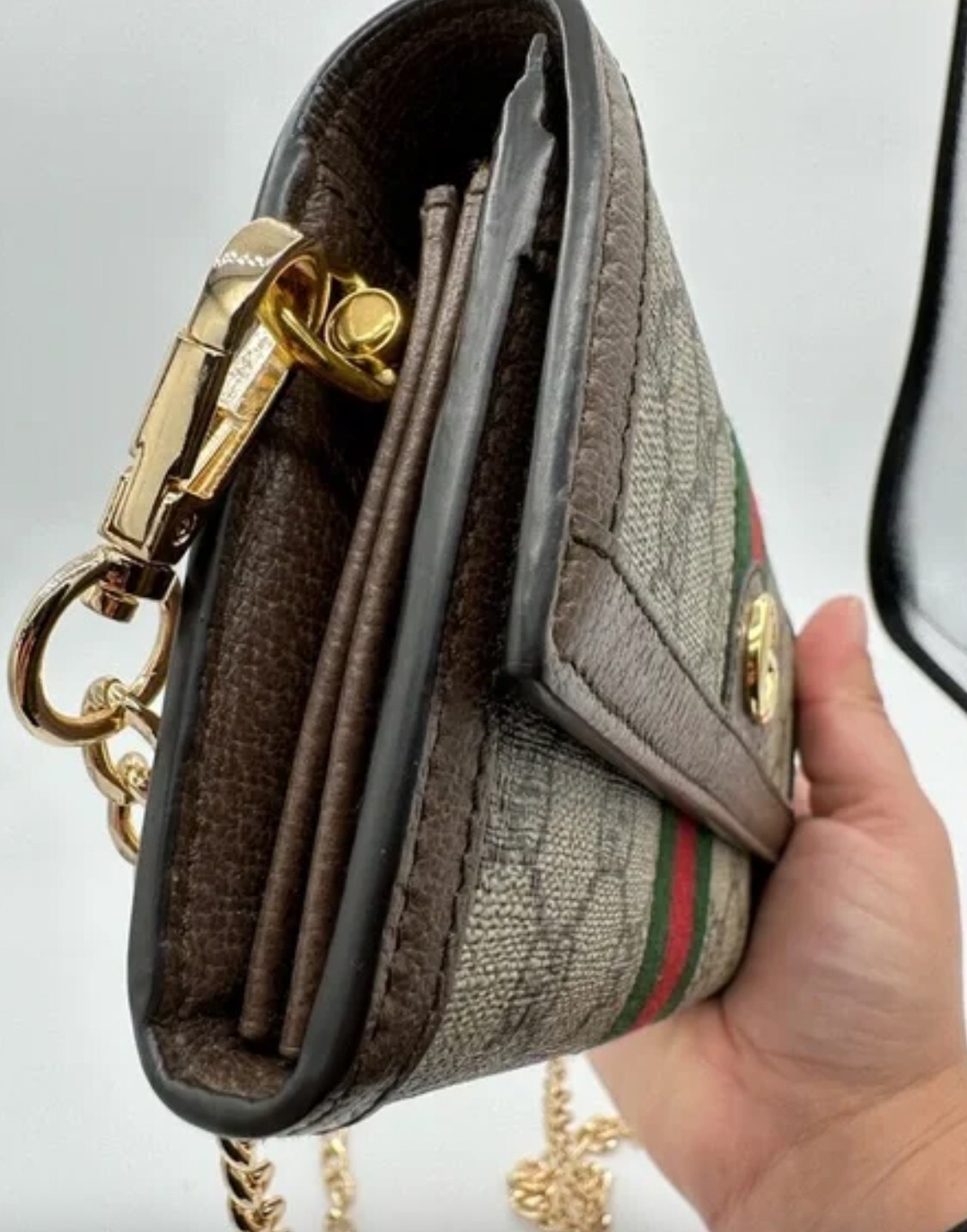 Gucci GG Supreme Sherry Line Long WOC | eBay
