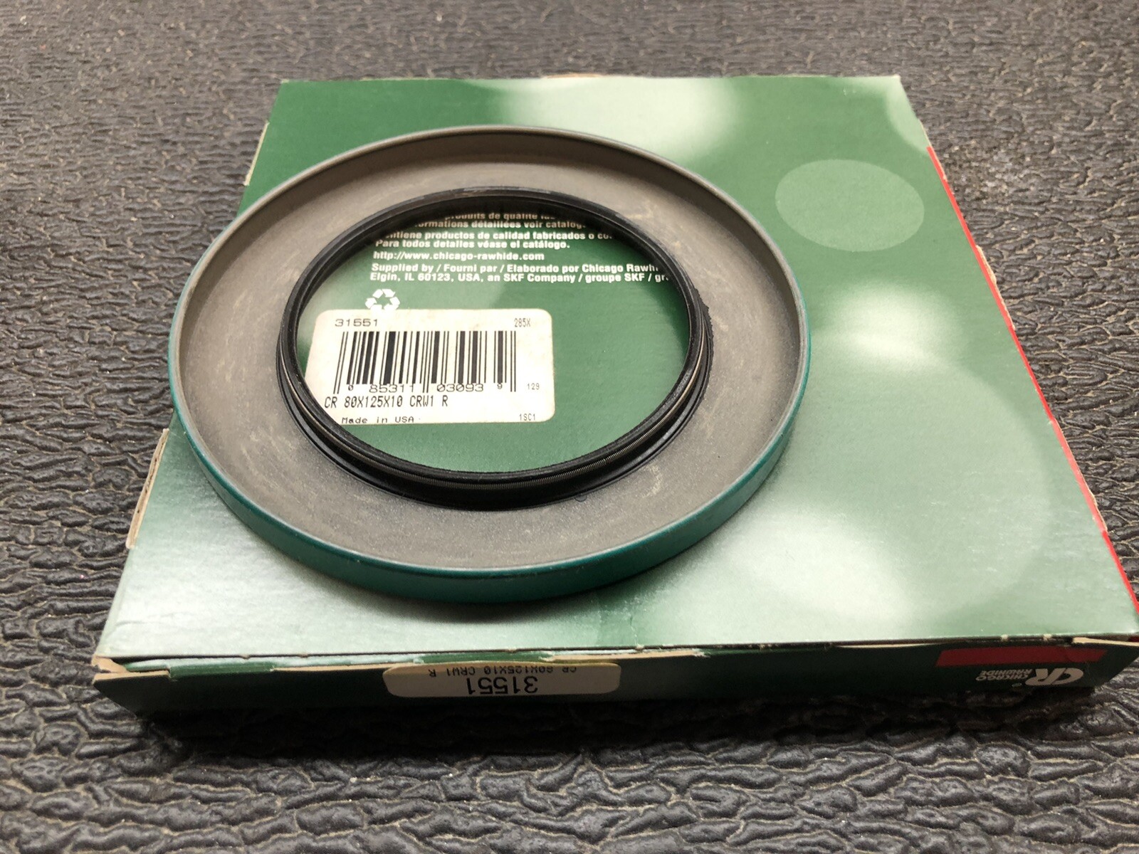 Brand New CR Chicago Rawhide (SKF): Oil Seal 31551 CR51551 80x125x10 ...