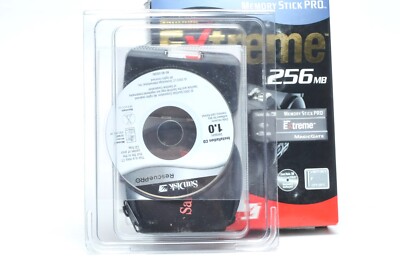 SanDisk Memory Stick Pro Duo Magic Gate Memory Card 256MB w/Card Wallet ...