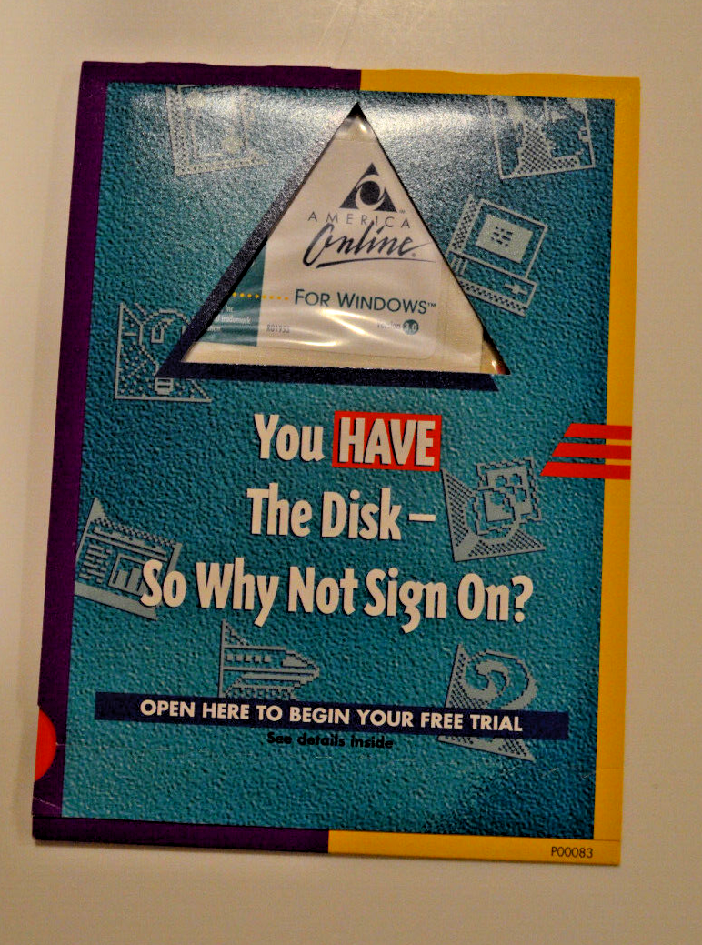 1997 America Online free trial disk-New | eBay