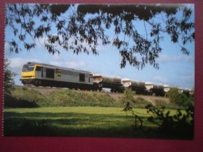 POSTCARD CLASS 60 DIESEL LOCO WITH AN AGGREGATE TRAIN | eBay UK