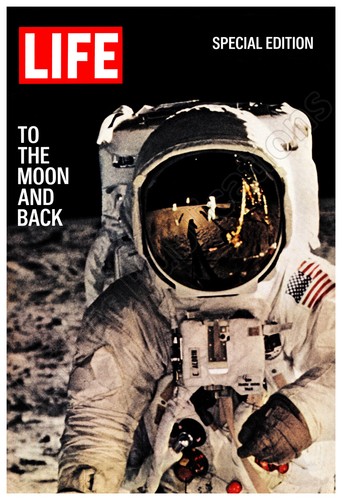 Apollo 11 Moon Landing 1969 Life Magazine Cover Vintage-Style Poster | eBay