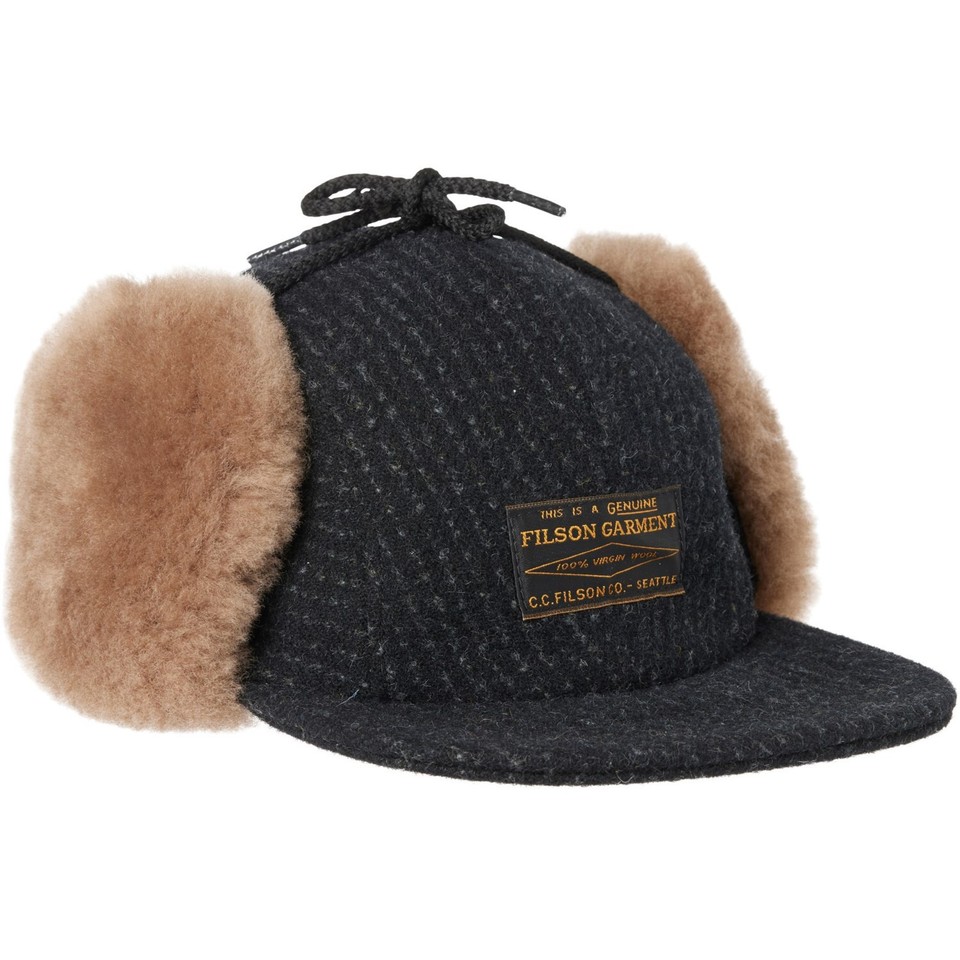 FILSON Double Mackinaw Wool Shearling Cap | eBay