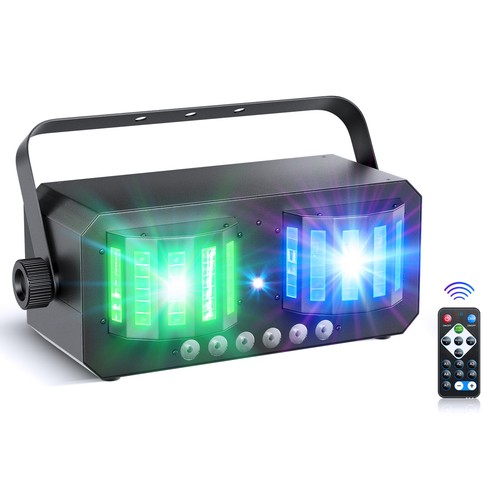 Disco Lights RGBW 4 in 1 Derby Laser Light Strobe Beam Stage Lighting ...
