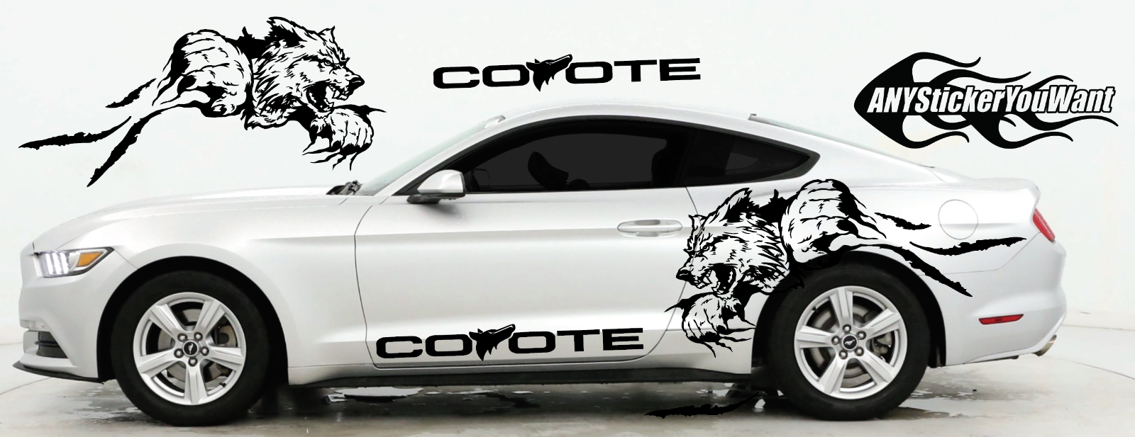 Mustang Coyote Side Graphic Vinyl Decal Sticker FITS Ford Mustang | eBay