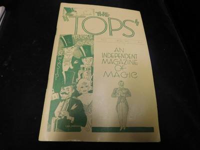 The Tops Independent Magazine Of Magic & Magicians 1937 March | eBay
