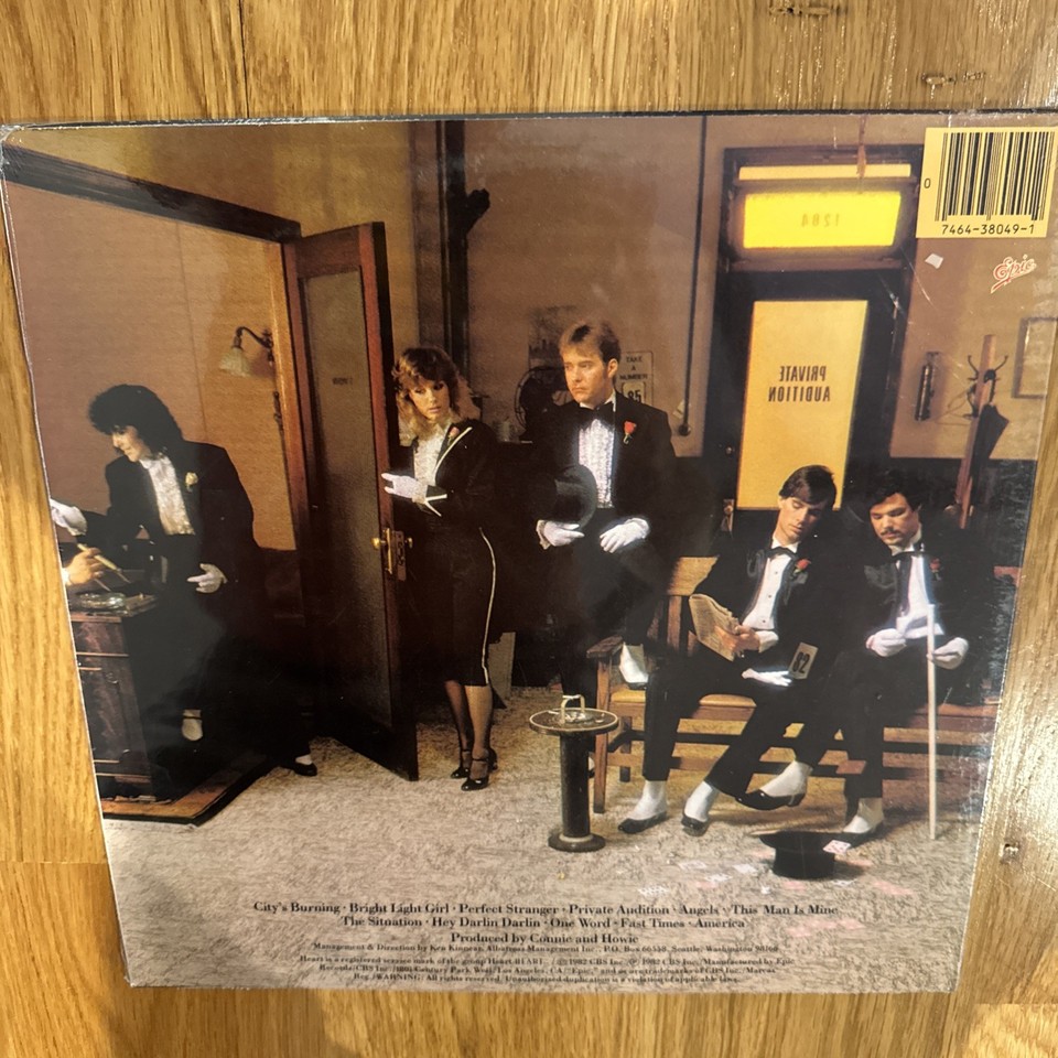 Heart SEALED LP w Hype Sticker - Private Audition - Epic Records 38049 ...