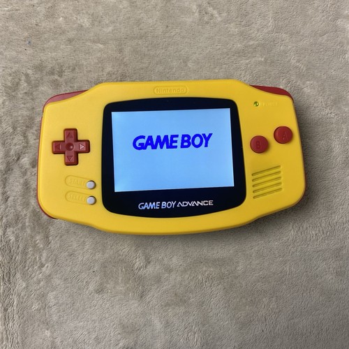 IPS Back light GBA Game Boy Advance V5 Yellow High light Screen console ...