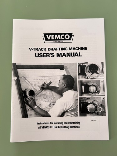 Manual. VEMCO TRACK Drafting Machine. 19 Page Comprehensive booklet. | eBay
