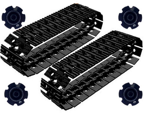 54 Lego Large Tread Links 4 Sprockets (technic Robot Track Tank Ev3 ...