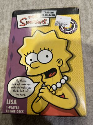 The Simpsons Trading Card Game Lisa Simpson 1 Player Theme Deck Factory ...