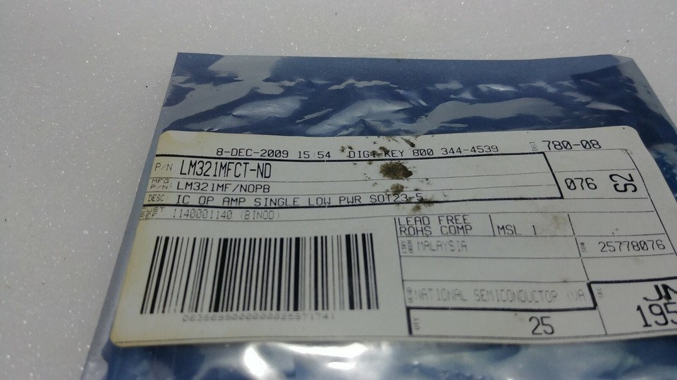 25Pcs National Semiconductor IC OP Amp Single Low Power LM321MF | eBay
