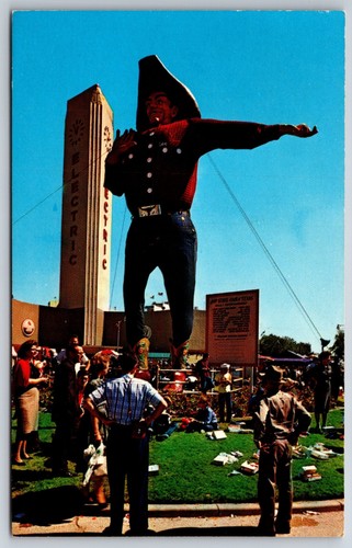 Dallas Texas~Big Tex World's Largest Cowboy~State Fair Close Up~1960s ...